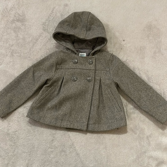 Old Navy | Jackets & Coats | Old Navy Wool Blend Light Weight Grey Pea Coat Size 3 | Poshmark